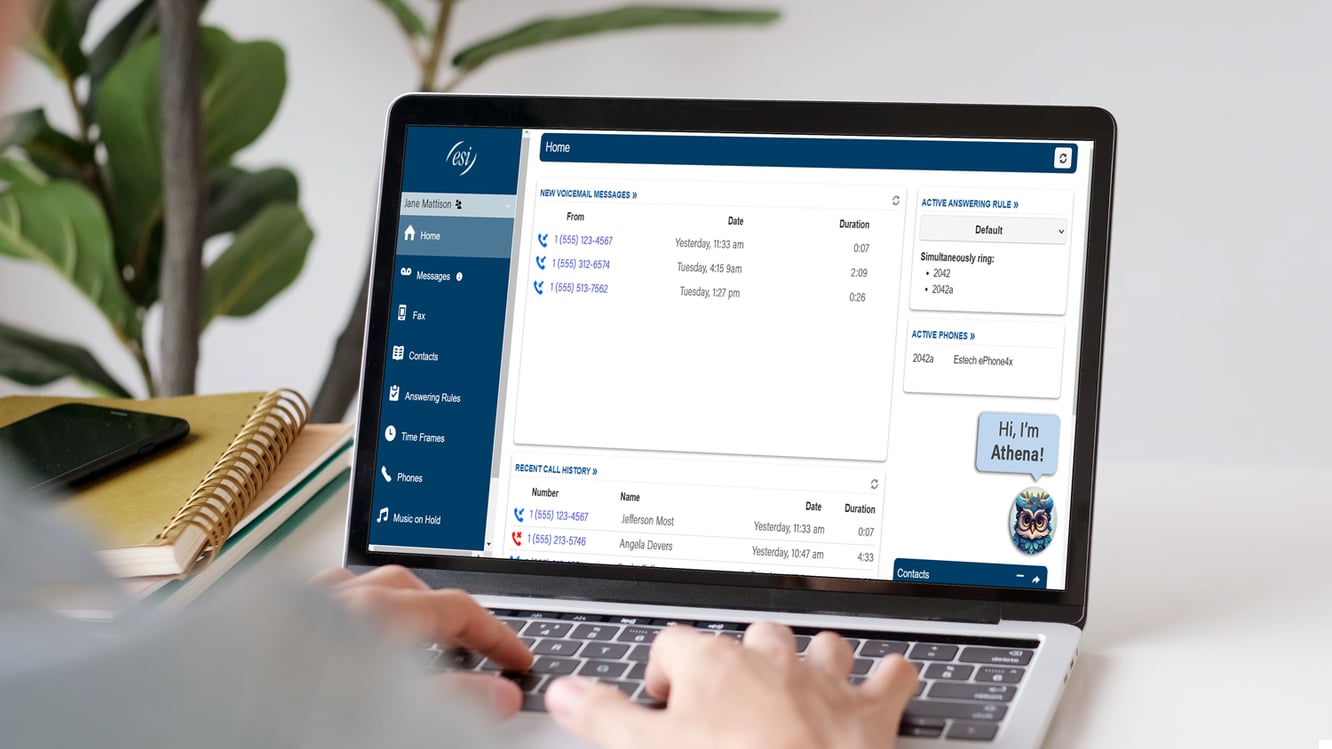 ESI eConsole™ - User Dashboard for the ESI eCloud PBX™ VoIP solution