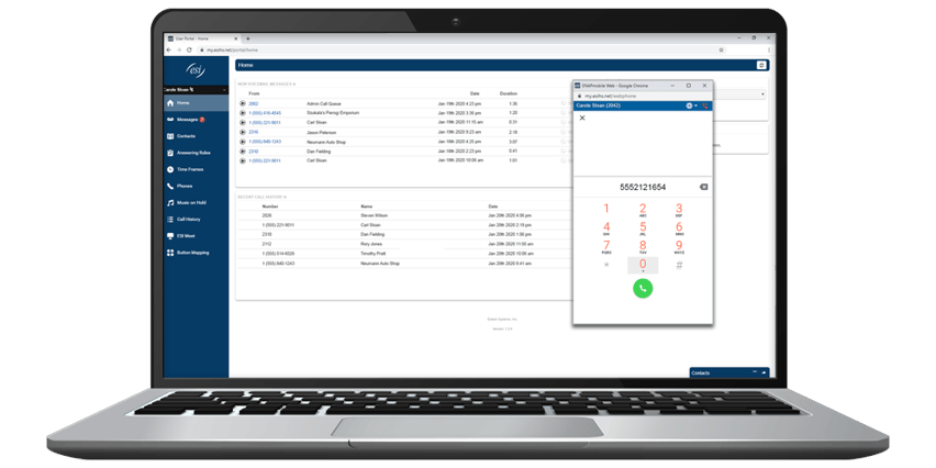 ESI Webphone™ - Softphone App for the ESI eCloud PBX™ VoIP solution